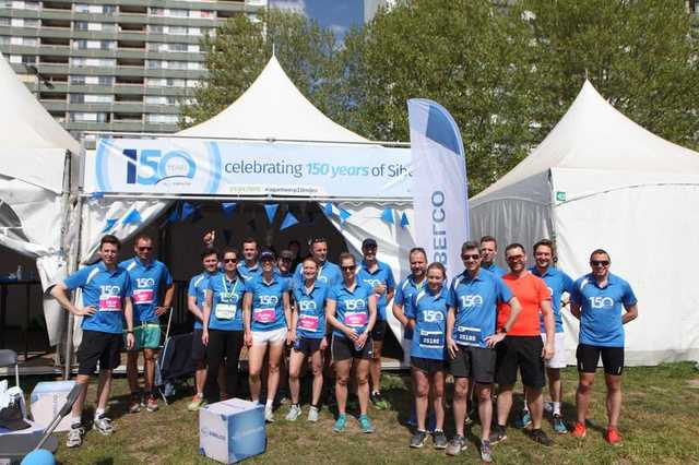 Running together to celebrate 150 years